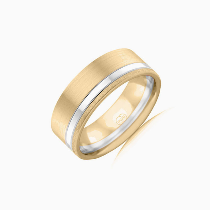 Men's Two Tone Metal Rings | Temple and Grace USA